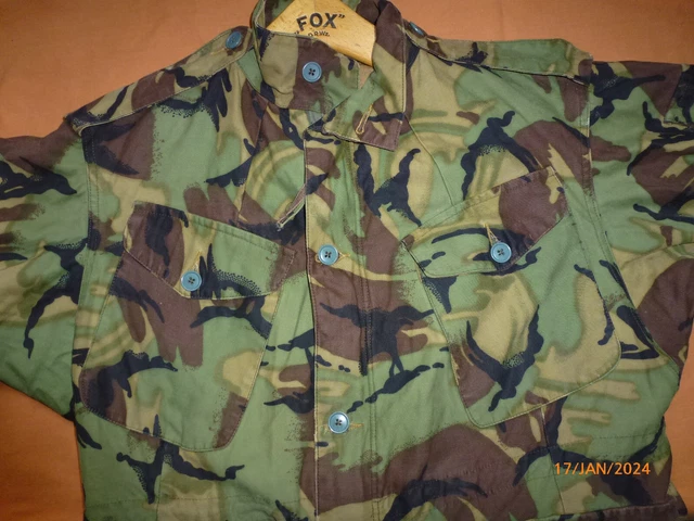 1968 PATTERN DPM JACKET sz 2 EARLY DPM COLOURS & BUTTONS 1972 FALKLANDS ...