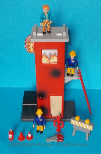 FIREMAN SAM FIRE Rescue Training Centre Tower Figures & Accessories £15 ...