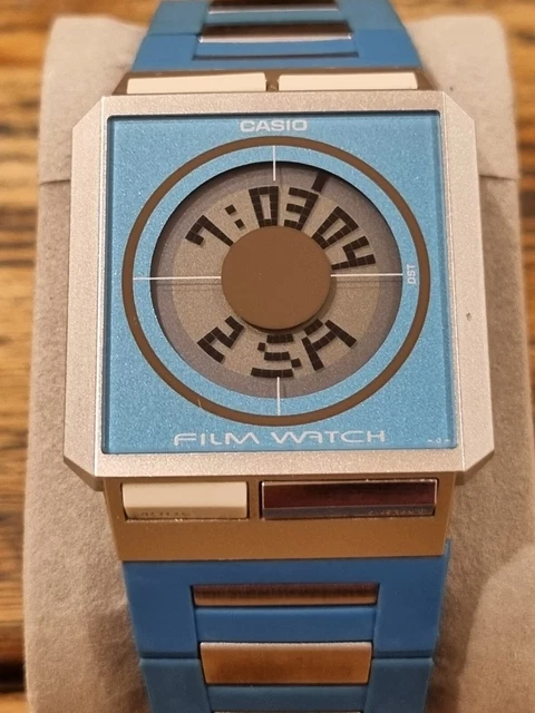 VINTAGE CASIO DIGITAL Watch Film Watch FS02 Retro Rare Japan+ Box NOS ...