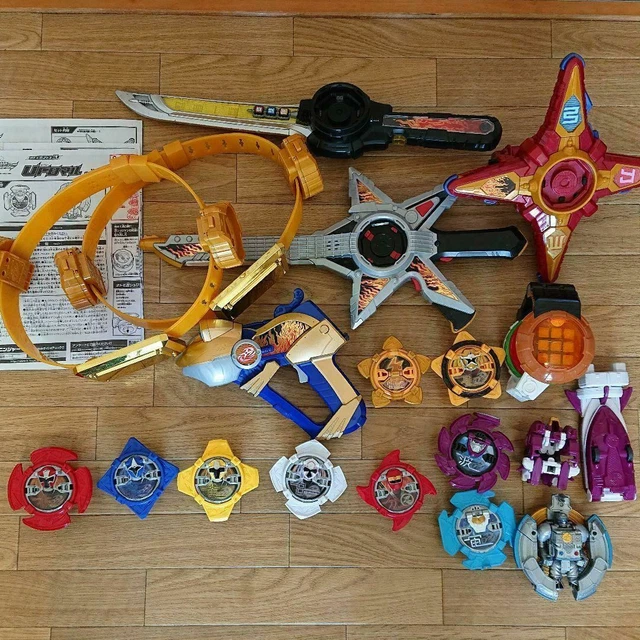 POWER RANGERS NINJA Steel Ninninger DX Morpher Weapon 9p Set Shuriken ...