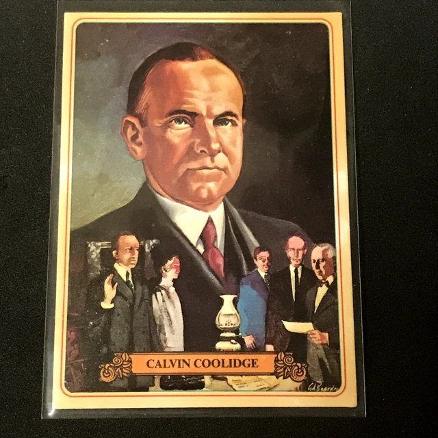 CALVIN COOLIDGE 1976 Bel-Art Know Your US Presidents Food Issue Rainbo ...
