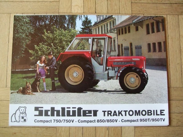 SCHLÜTER TRAKTOMOBILE COMPACT 750/750V, 850/850V und 950 T/950 TV ...