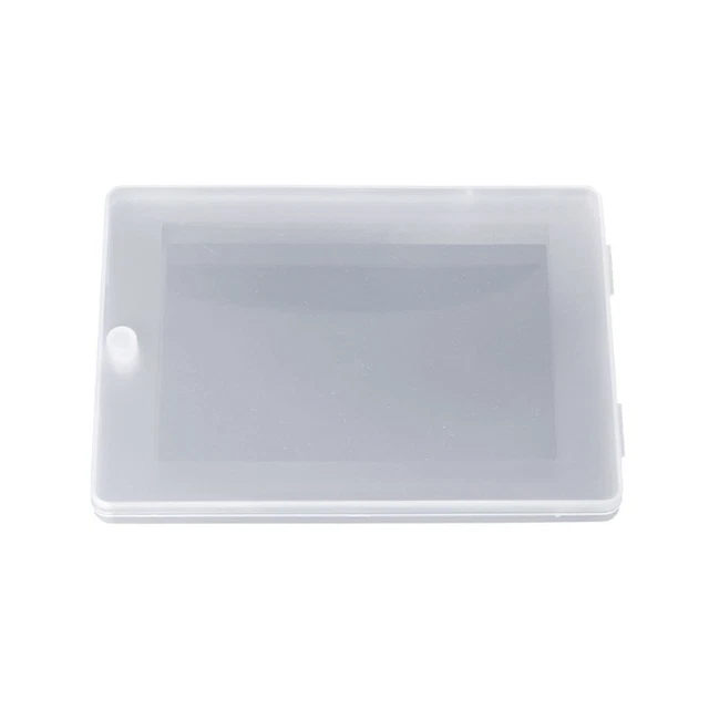 RECTANGULAR PLASTIC TRANSPARENT Clear Storage Box Collection Container ...