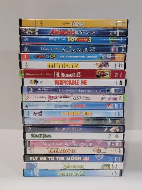20 ANIMATED KIDS DVD Lot - Children Family DVDs - Disney, Dreamworks ...