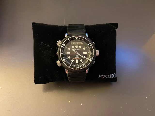 SEIKO PROSPEX MEN'S Black Watch Arnie Divers SNJ025 £270.79 - PicClick UK