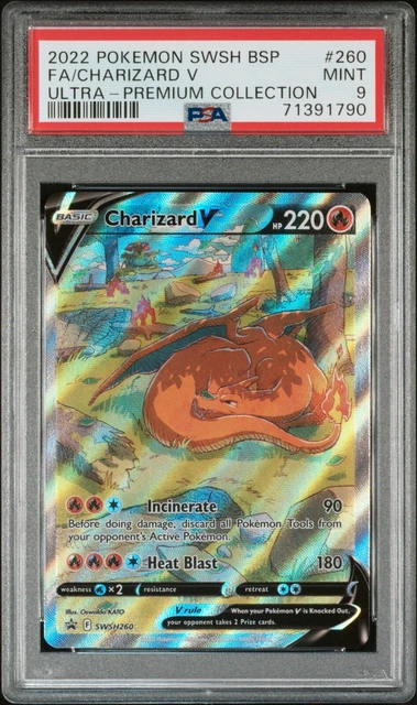 POKEMON CHARIZARD V SWSH260 Ultra Premium Collection UPC Black Star ...