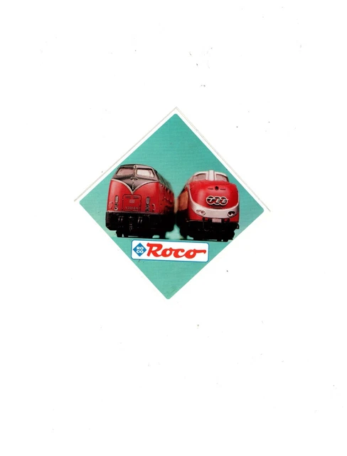 ROCO TRAIN MODELING Railway Model Top Sticker Sticker Model £5.00 ...