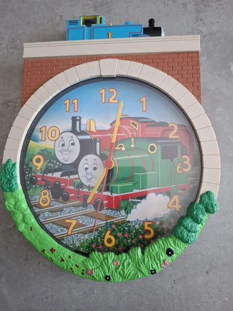 VINTAGE 1998 RARE Thomas The Tank Engine Wall Clock Britt Allcroft £19. ...