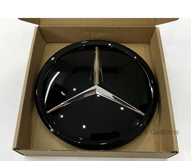LOGO EMBLEME ETOILE Mercedes classe C G V Vito W204 W447 noir brillant ...