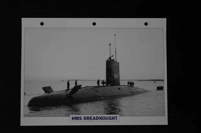 ATLAS NAVAL SUBMARINE HMS Dreadnough 1960 Attack Submarine Photo Print ...