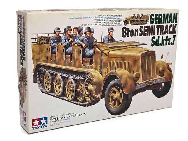 1:35 TAMIYA 35148 German 8ton Semi Track SD.KFZ.7 Modellbausatz Model ...