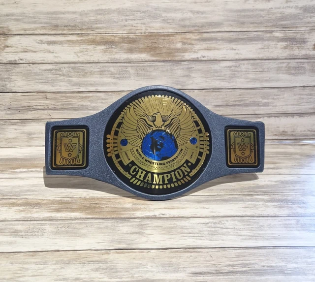 WWF WRESTLING CHAMPIONSHIP Blue Foam 1998 Jakks Pacific Toy Belt Kids ...