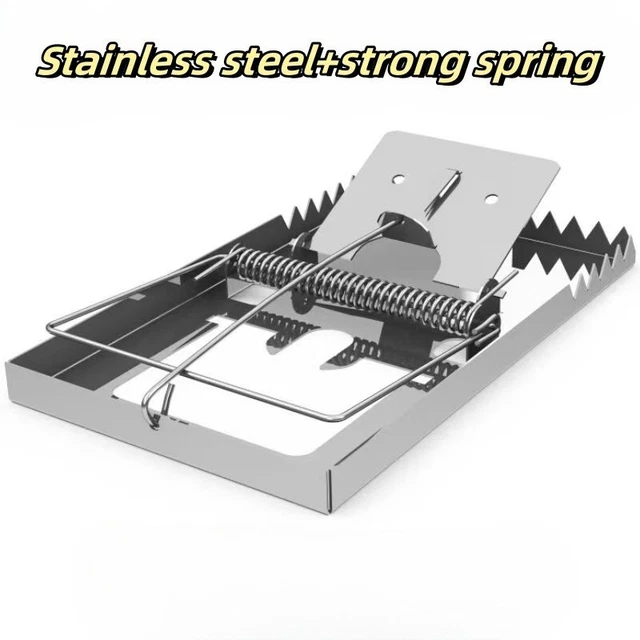 12 X MOUSE Catching Metal Traps Heavy Duty Snap Mouse Trap Bait Pest ...