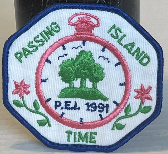 PRINCE EDWARD ISLAND PEI Passing Island Time Vintage Patch 1991 ...