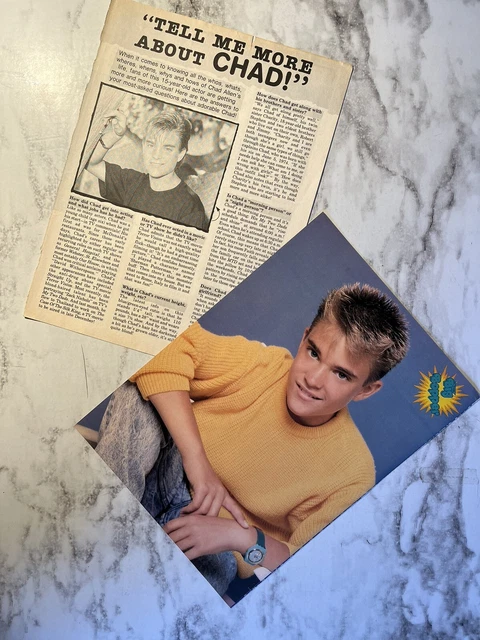 CHAD ALLEN PINUP Clipping Cutting From Rock Magazine 80'S Young Super ...