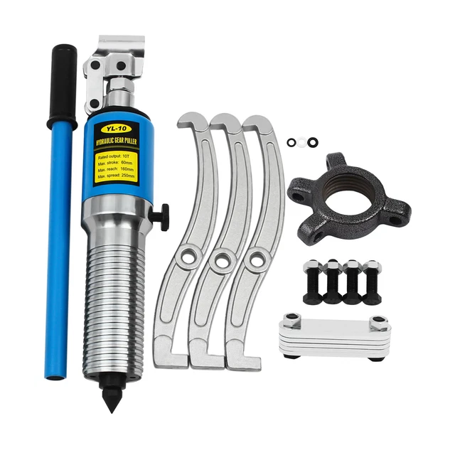 10 TON HYDRAULIC Gear Puller 3 Jaws Wheel Bearing Pulling Separator ...