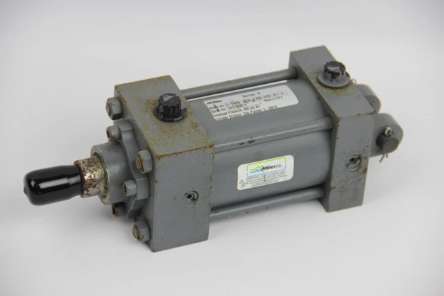 MILLER A-84B2B PNEUMATIC Cylinder 2.50" Bore x 2" Stroke 250 PSI Air ...