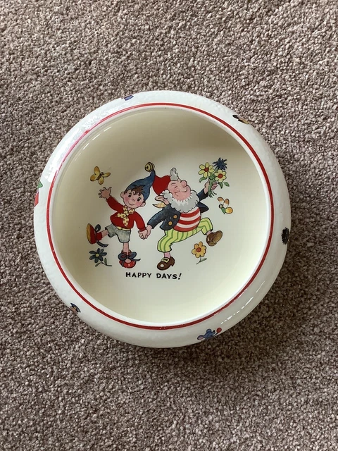 VINTAGE BILTONS COLLECTIBLE Noddy Ware Noddy Big Ears Bowl 'Happy Days ...