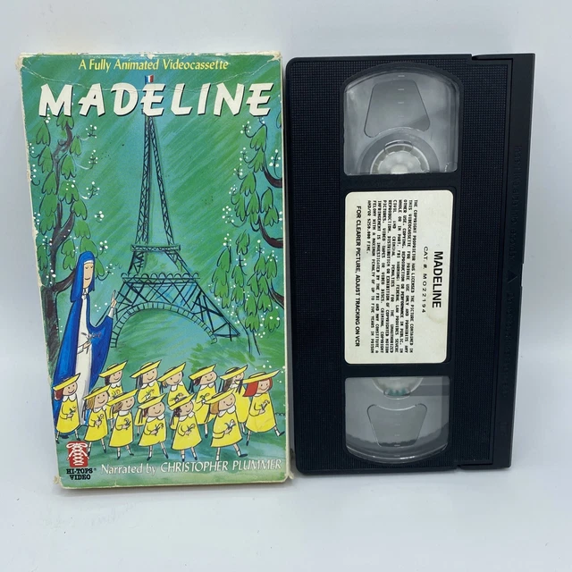VINTAGE MADELINE VHS 1993 Narrated By Christopher Plummer Kids Animated ...