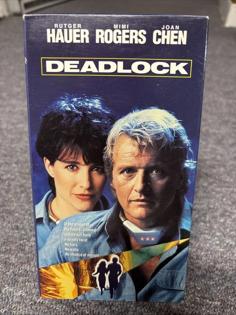 DEADLOCK VHS 1991 Rutger Hauer Mimi Rogers Joan Chen Sci-fi Prison Of ...