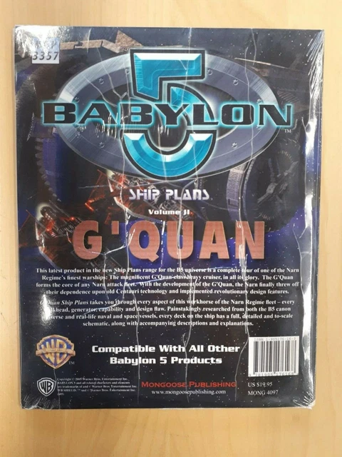 BABYLON 5 RPG 2nd Edition: Ship Plans Volume 2 - G'Quan $30.00 ...