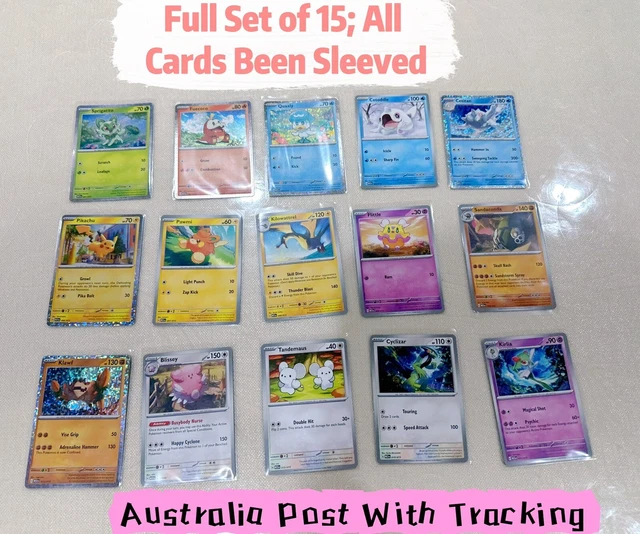 MCDONALD'S POKÉMON MATCH Battle Cards 2023 Full Set of 15 - All Sleeved ...