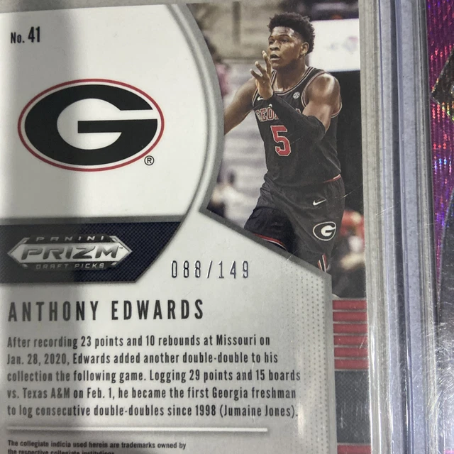 ANTHONY EDWARDS ROOKIE Card Lot 2 Cards Are Numbered 77/99 88/149 Jersey Patch ! EUR 0,79 ...