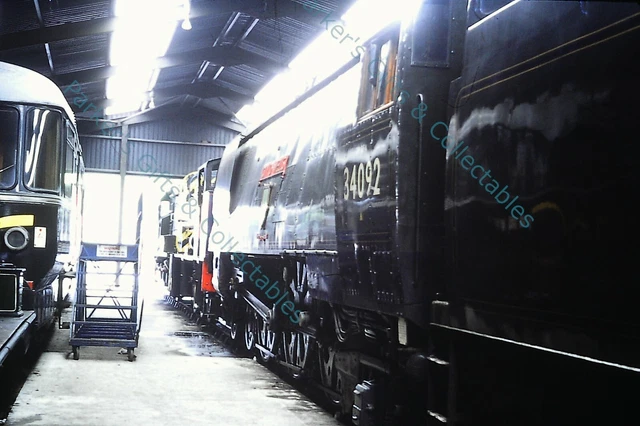 RAILWAY SLIDE TRAIN Slide 35mm Locomotive No 34092 (c65) EUR 5,67 ...