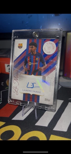 TOPPS 24-25 FC Barcelona 125th Anniversary Lamine Yamal La Masia Auto ...