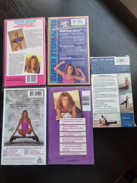 COLLECTION OF VINTAGE Denise Austin Workout Videos Pilates Fitness ...