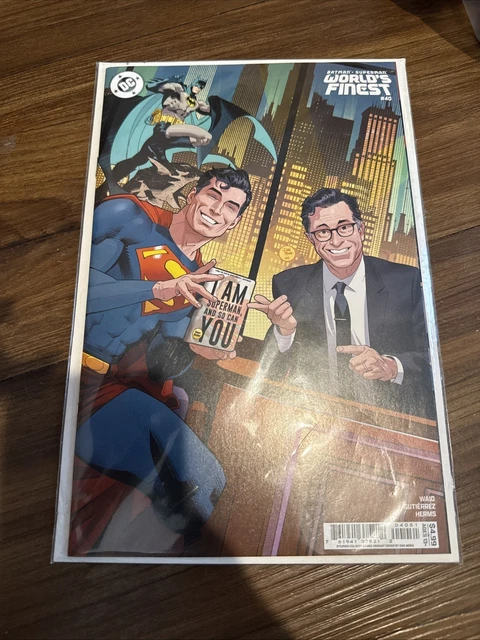 BATMAN SUPERMAN WORLD'S Finest #40 (DC 2025) Stephen Colbert Mora ...