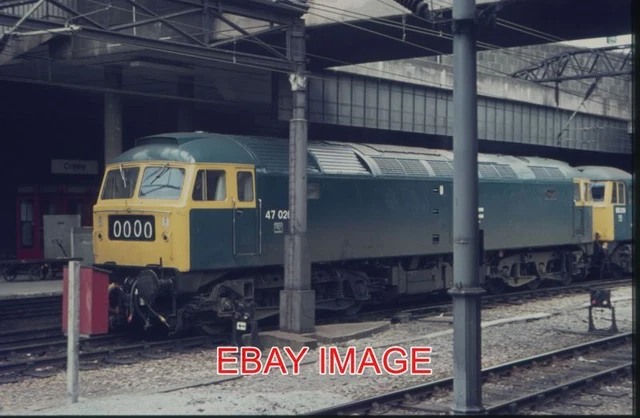 ORIGINAL 35MM SLIDE CLASS 47 LOCO NO 47026 AT CREWE 8/76 £3.50 ...