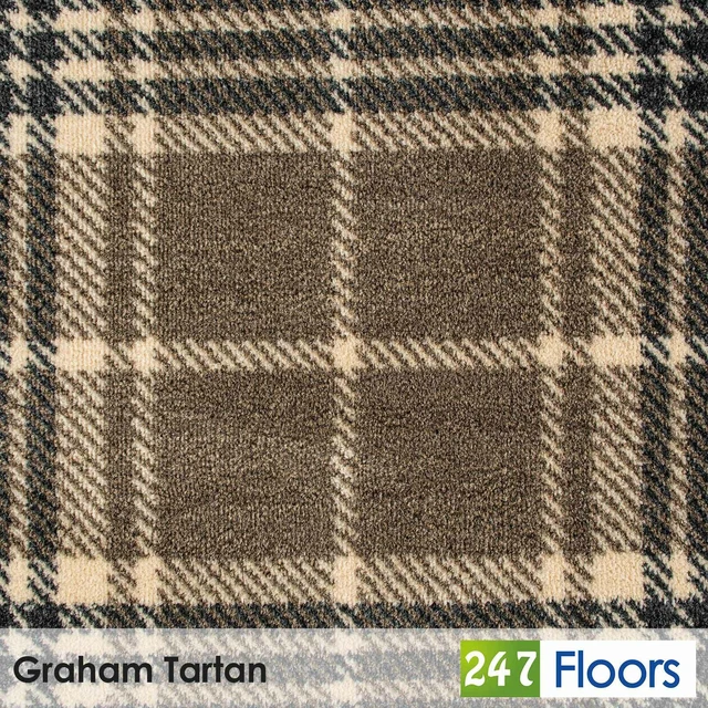 GRAHAM TARTAN SB05 Tribes Wilton Carpet Woven Backed Pattern Living ...