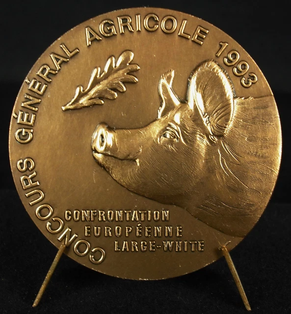 MÉDAILLE LE SALON international de l'agriculture porc cochon pig animal ...