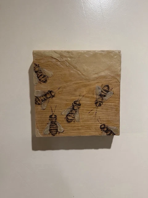 KIMONO BEES ON Oak, 2026, Artist Jenny Kallis - Mixed Media on Canvas ...