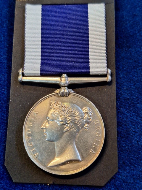 VICTORIAN NAVY LONG Service Good Conduct Medal Isaac Burling 85Th Coy ...