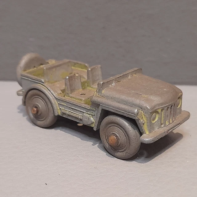 VINTAGE TOY AUSTIN Champ Benbros TV Series #13 Army Car Ready to Paint ...