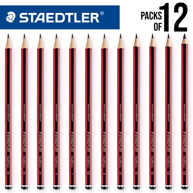 STAEDTLER TRADITION PENCIL - Drawing Sketching Art - Pack of 12 Pencils ...