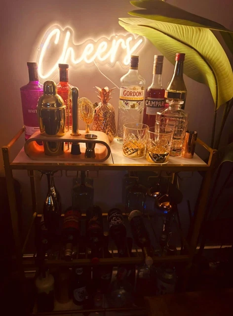 CHEERS NEON SIGN USB Powered with Dimmable Switch,LED Neon Light Sign ...