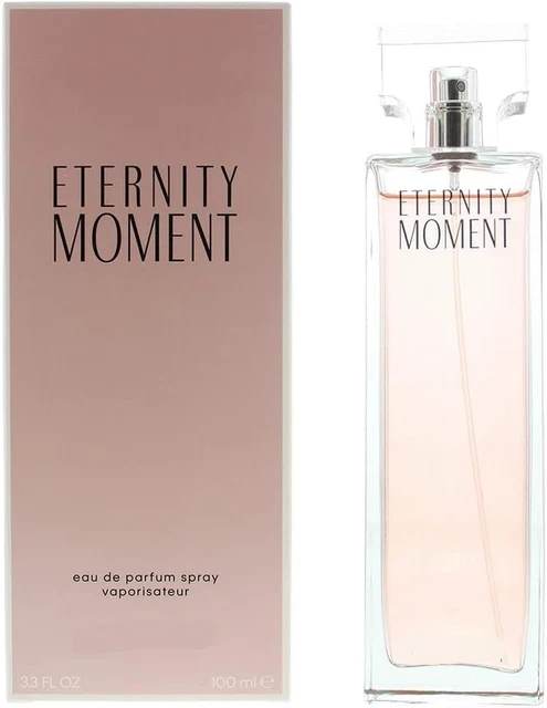 ETERNITY MOMENT EDP Ladies Womens Perfume 100Ml Bottle CK with Free ...