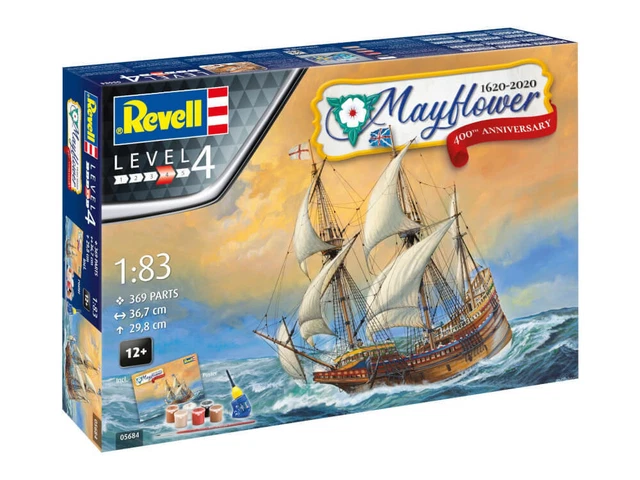 GESCHENKSET MAYFLOWER - 400th Anniversary, Revell Modellbausatz mit ...