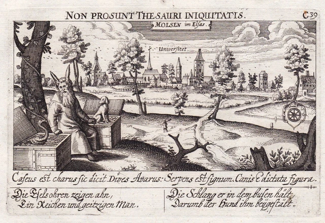 GRAND EST MOLSHEIM Bas-Rhin Elsass Alsace gravure Kupferstich Meisner ...