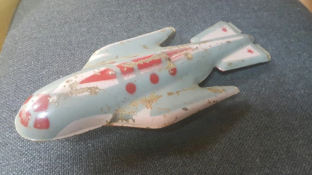 VINTAGE SPACE TOY Rocket Sparkling Supersonic Jet 1962 Soviet Russia ...