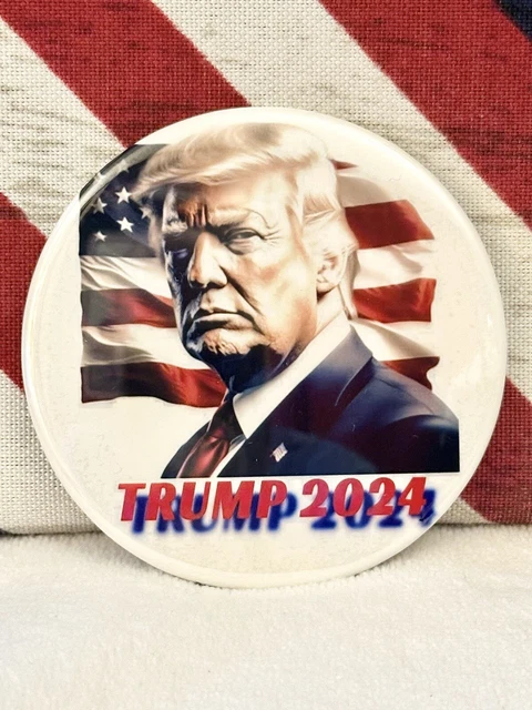 DONALD TRUMP 2024 Presidential Political Campaign "MAGNET BUTTON" - 3 ...