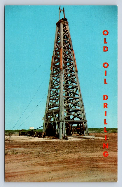 VINTAGE POSTCARD OLD Oil Drilling Rig Alamogordo New Mexico $4.00 ...