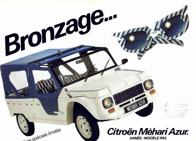 CATALOGUE BROCHURE CITROËN Mehari Azur 03/1983 France EUR 9,00 - PicClick FR