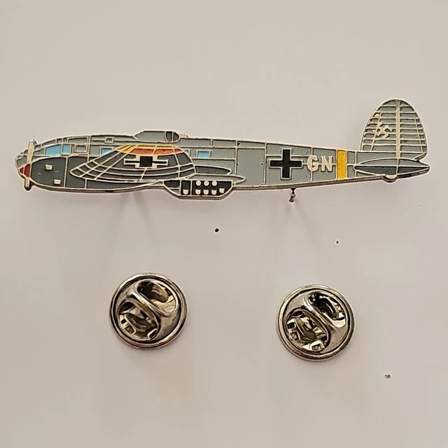 ATLAS EDITIONS HEINKEL HE-111H WW11 aircraft Enamel Pin Badge 60mm X ...