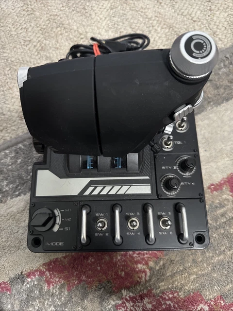 LOGITECH X56 HOTAS Advanced Control Flight System Throttle Control $206 ...