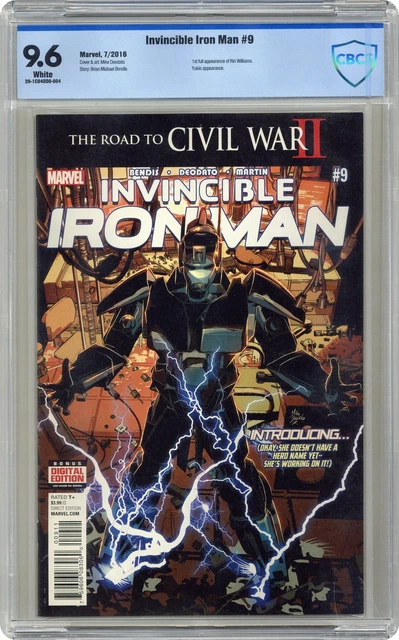 INVINCIBLE IRON MAN # 9A Deodato CBCS 9.6 2016 20-1C04DD0-004 1st Riri ...