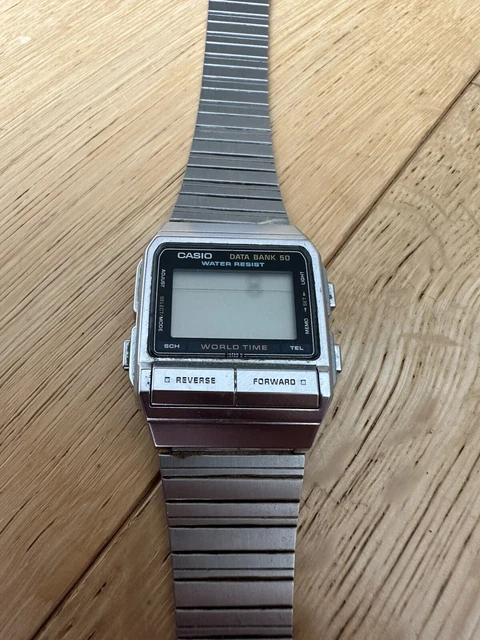 OROLOGIO DIGITALE CASIO Vintage Forma Rara Nos Dbx-110 696 Banca Dati ...